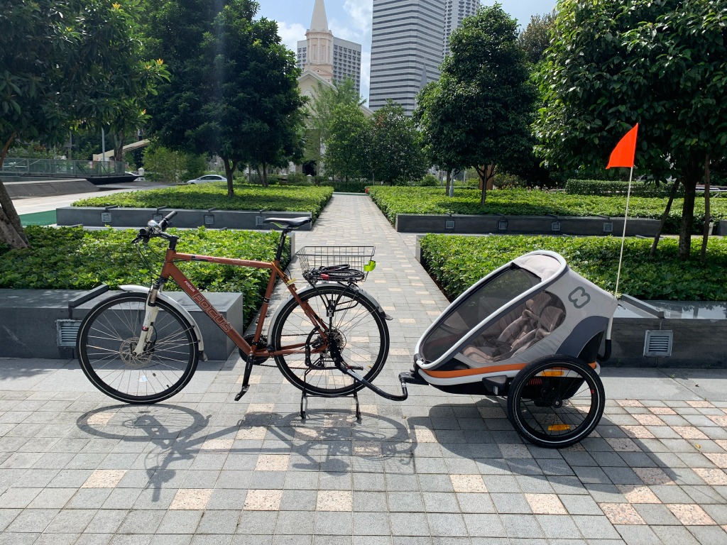 Hamax Outback Double Bicycle Trailer, Sports Equipment, Bicycles ...