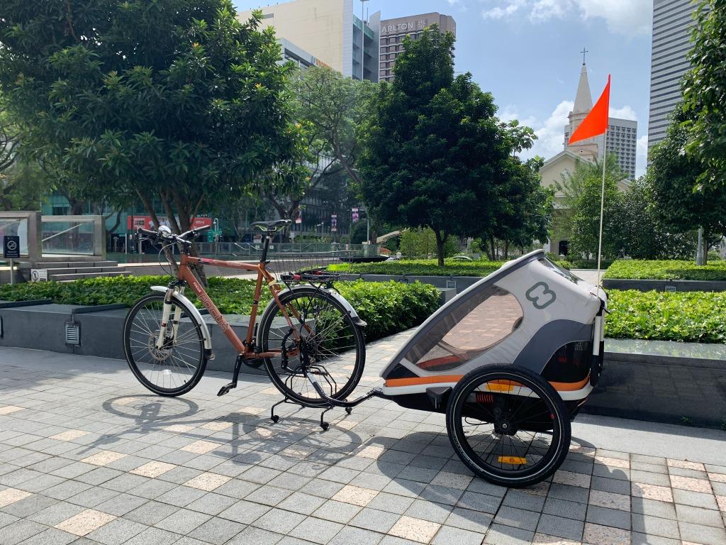 Hamax Outback Double Bicycle Trailer, Sports Equipment, Bicycles ...