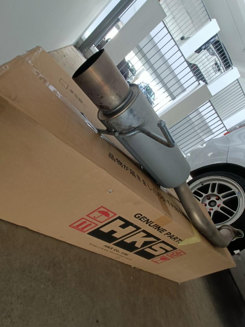 Honda stream HKS exhaust with cert comes with original box, Car ...