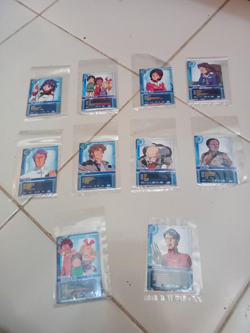 II. Gundam Pilot Cards 10pcs Set., Hobbies & Toys, Memorabilia ...