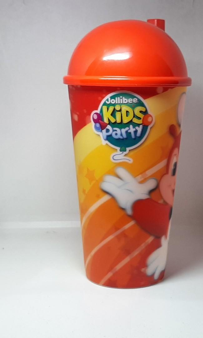 Jollibee Kids Party Collectible Plastic Tumbler Cup With Cover ...