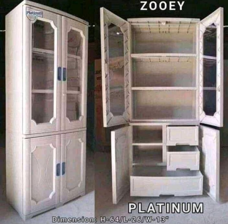 Zooey Platinum Kitchen Cabinet/Organizer, Furniture & Home Living ...