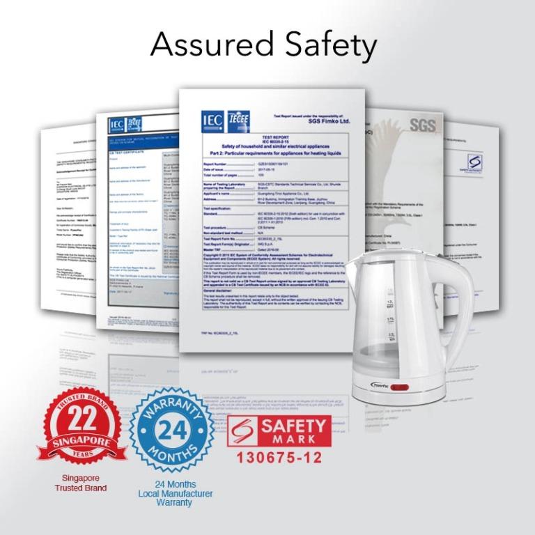 Kettle Jug 1.0L with UK Strix Controller (PPJ2001), TV & Home ...