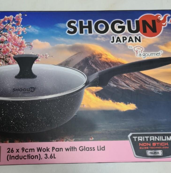 La Gourmet Shogun Stone Marble 26cm Frying Pan, Furniture & Home Living ...