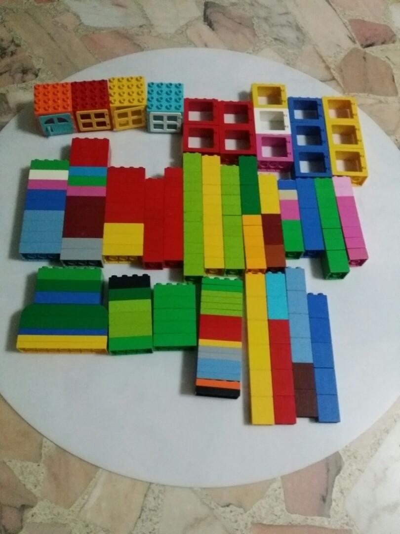 Lego Duplo blocks and windows, Hobbies & Toys, Toys & Games on Carousell