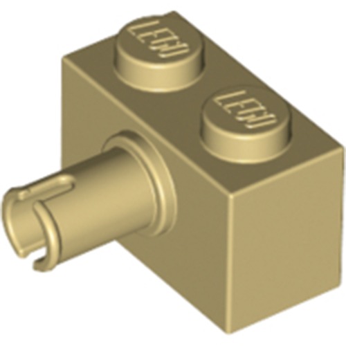 LEGO Parts 2458 Brick 1x2 with Horizontal Snap Brick Yellow 4205105 ...
