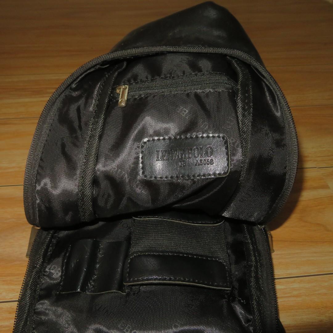 Lenwe Bolo Leather Slingbag, Men's Fashion, Bags, Sling Bags on Carousell