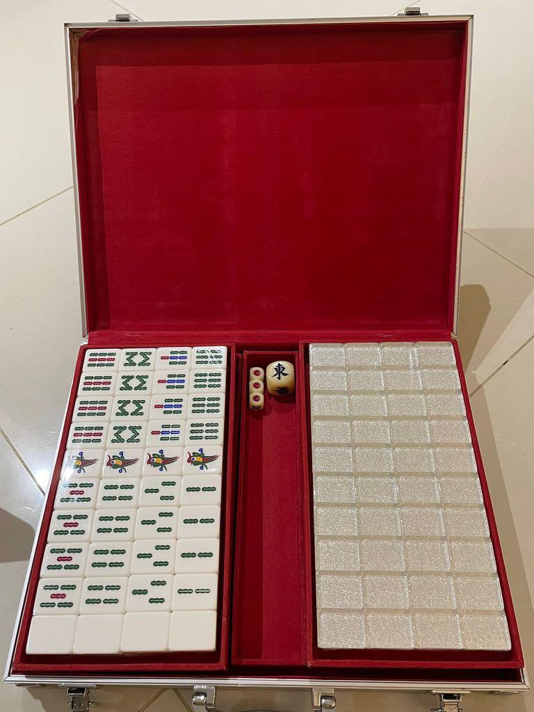 Mahjong Table + Playing surface + Tiles + Chips, Furniture & Home ...