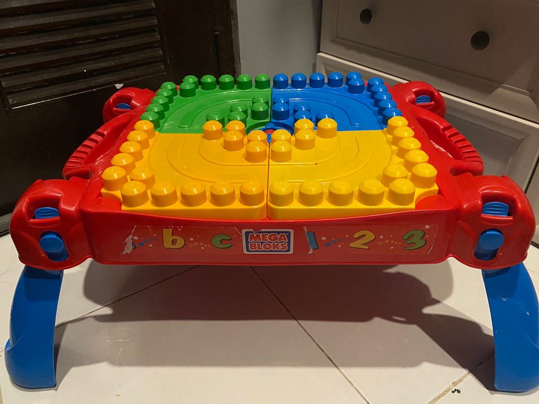 Mega bloks build and learn table, Babies & Kids, Infant Playtime on ...