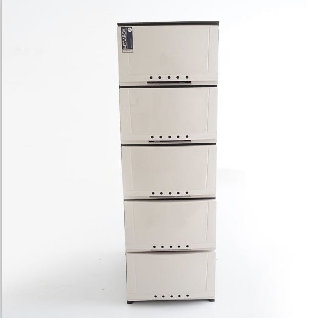 Megabox Drawer 5 Layer MG-164-5L BEIGE, Furniture & Home Living ...