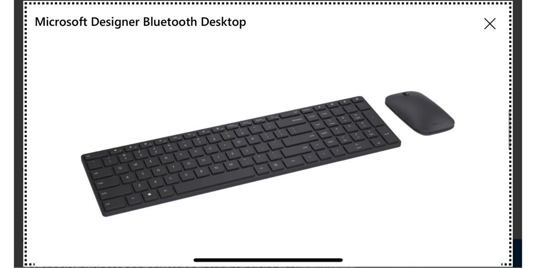 Microsoft Designer Keyboard Set Bluetooth, Computers & Tech, Parts ...