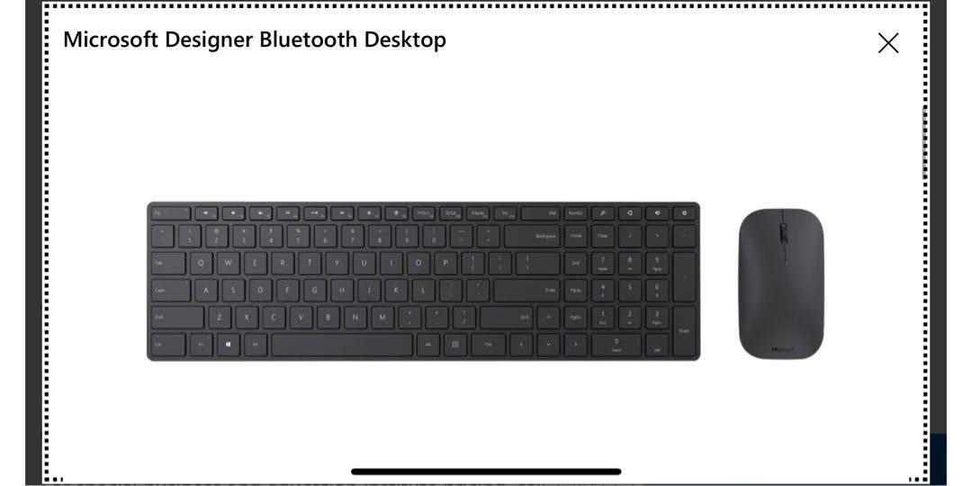 Microsoft Designer Keyboard Set Bluetooth, Computers & Tech, Parts ...