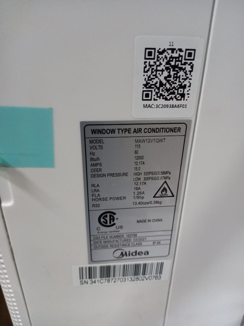 Midea U SHAPE INVERTER AIRCON 1.5 HP 110V, TV & Home Appliances, Air ...