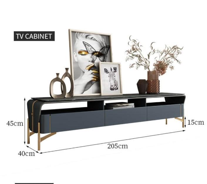 Modern Blue Tv console cabinet, Furniture & Home Living, Furniture, TV ...