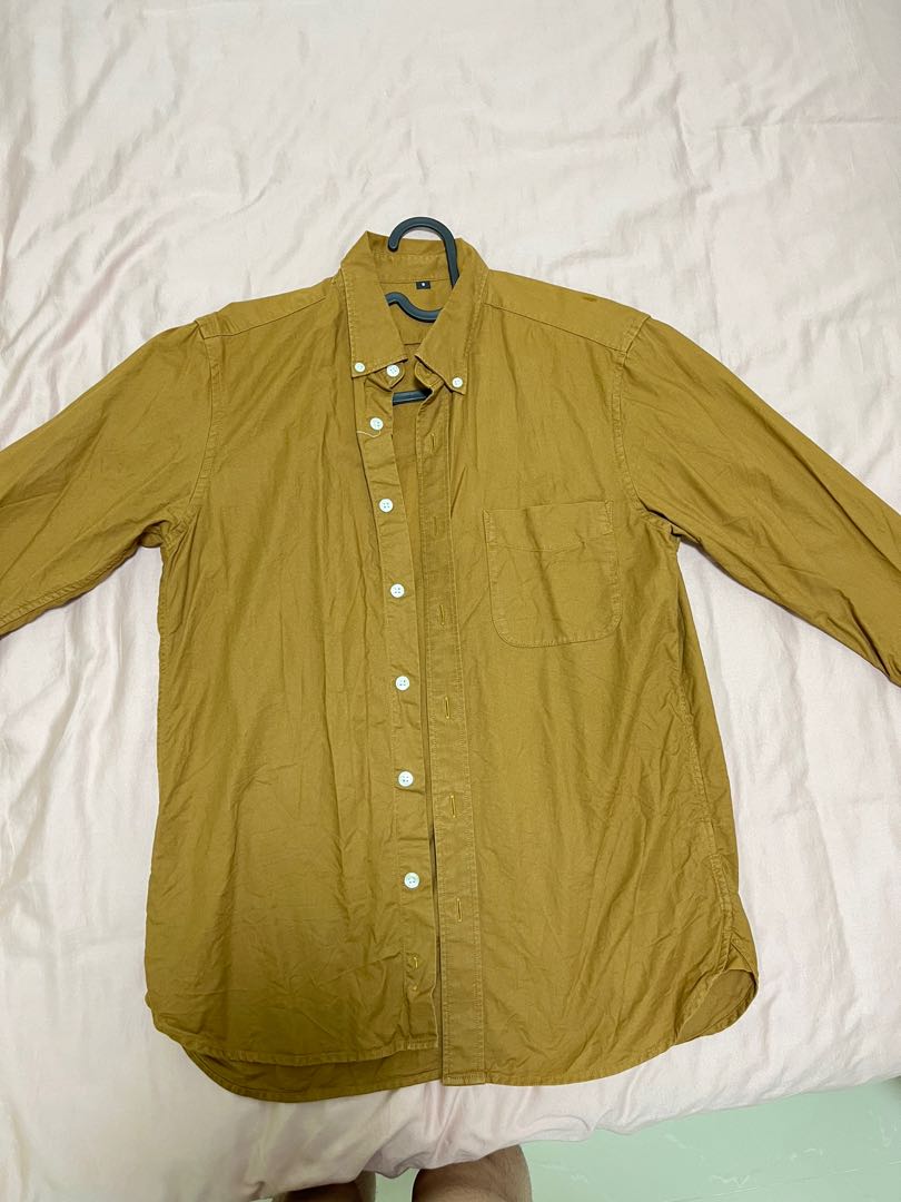 Muji Mens Brown Shirt, Men's Fashion, Tops & Sets, Formal Shirts on ...