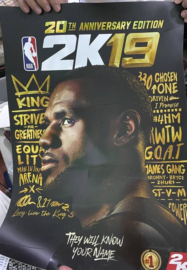 Nba 2k poster, Hobbies & Toys, Memorabilia & Collectibles, Vintage ...