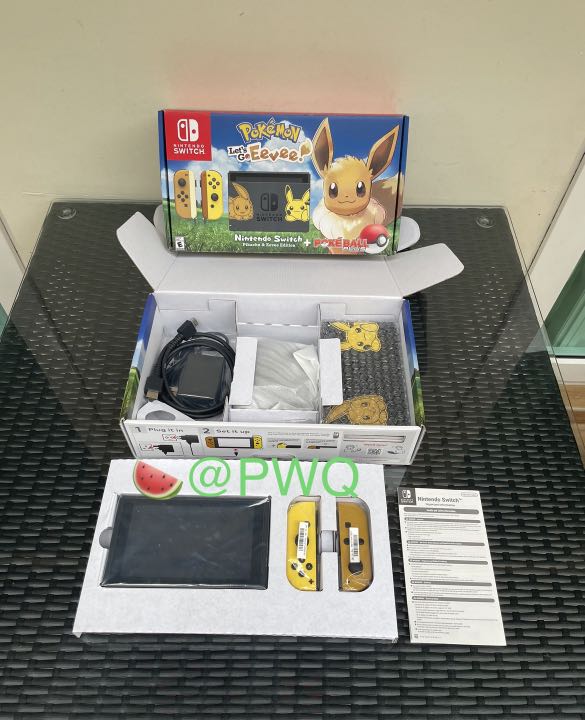 Nintendo Switch Eevee Pikachu Pokémon special edition console, Video ...