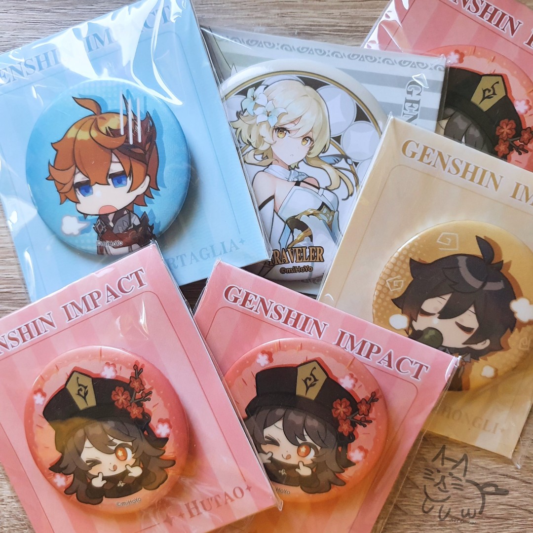 Official miHoYo Genshin Impact Character Pins, Hobbies & Toys, Toys ...