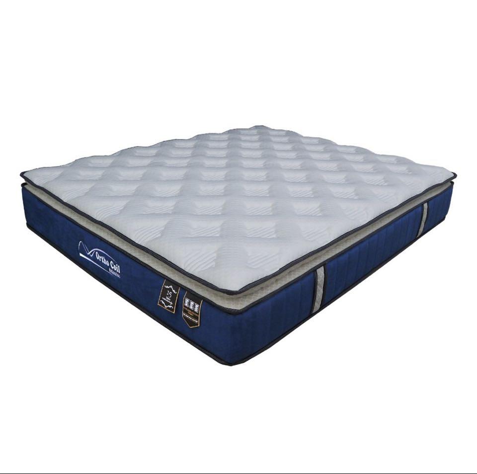 Ortho Coil Mattress Pocketed Spring with Latex Topper, Furniture & Home ...