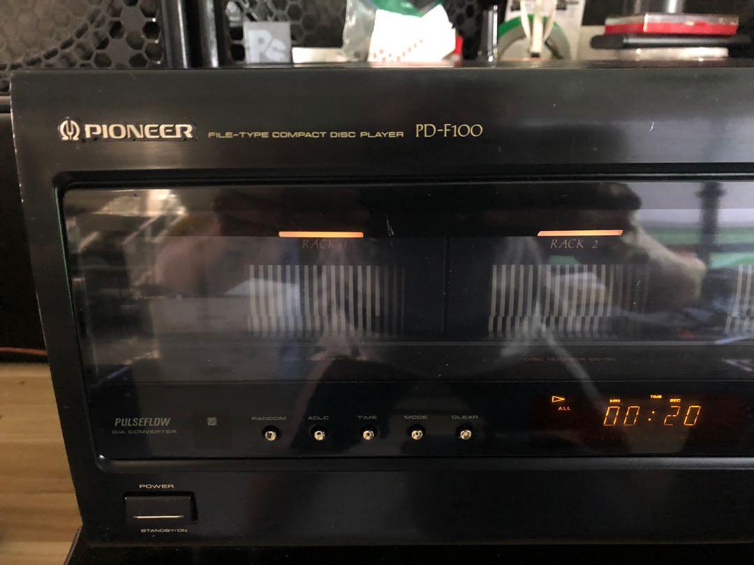 Pioneer PD-F100 Hi-Fi CD Player Store & Play 100 CDs reads CDR 110v no ...