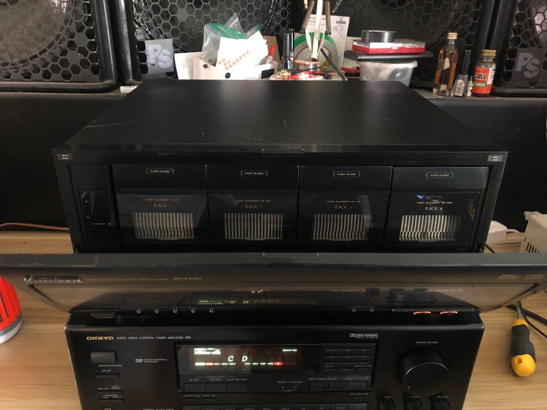 Pioneer PD-F100 Hi-Fi CD Player Store & Play 100 CDs reads CDR 110v no ...