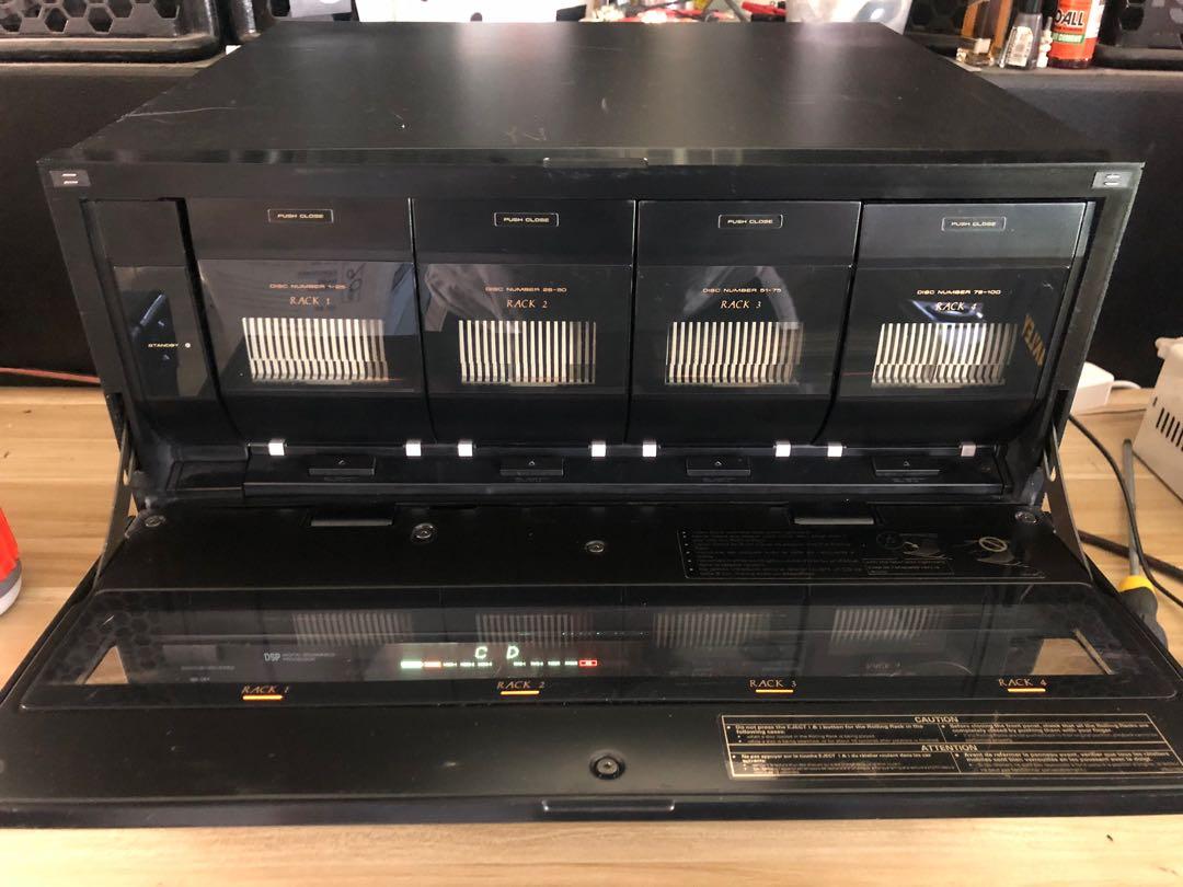 Pioneer PD-F100 Hi-Fi CD Player Store & Play 100 CDs reads CDR 110v no ...