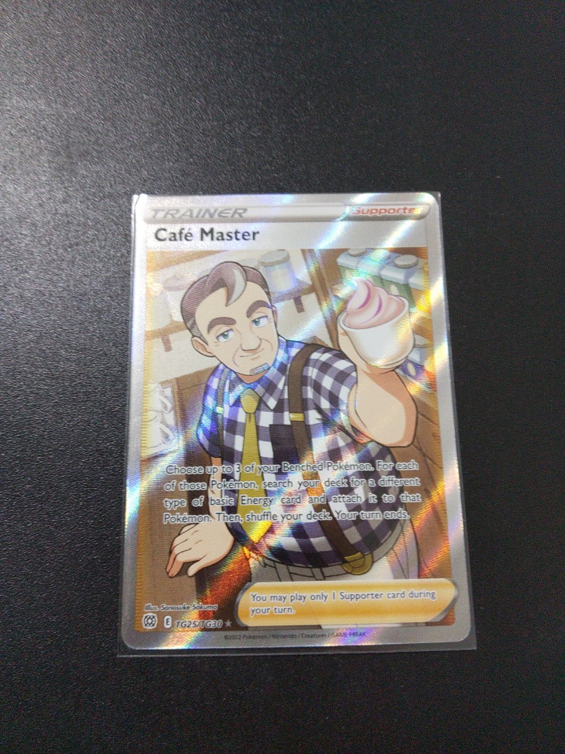 Pokemon TCG Cafe Master Full Art Trainer Ultra Rare - SS9 Brilliant ...