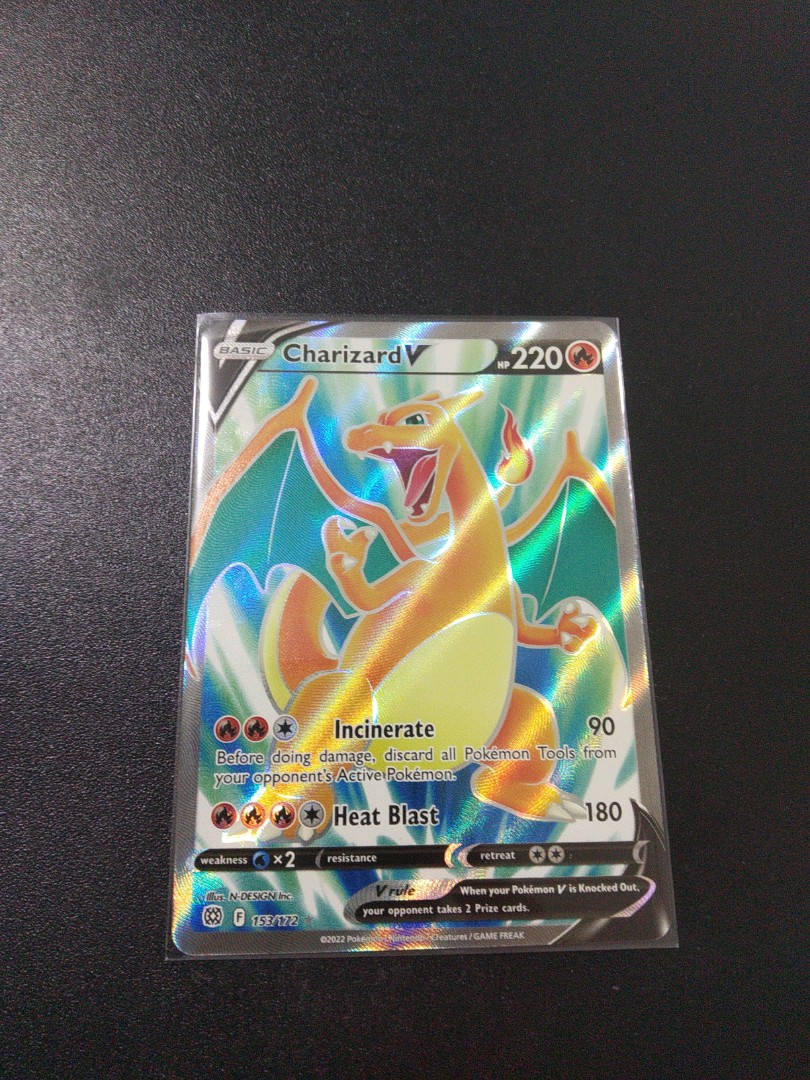 Pokemon TCG Charizard V Full Art Ultra Rare - SS9 Brilliant Star ...