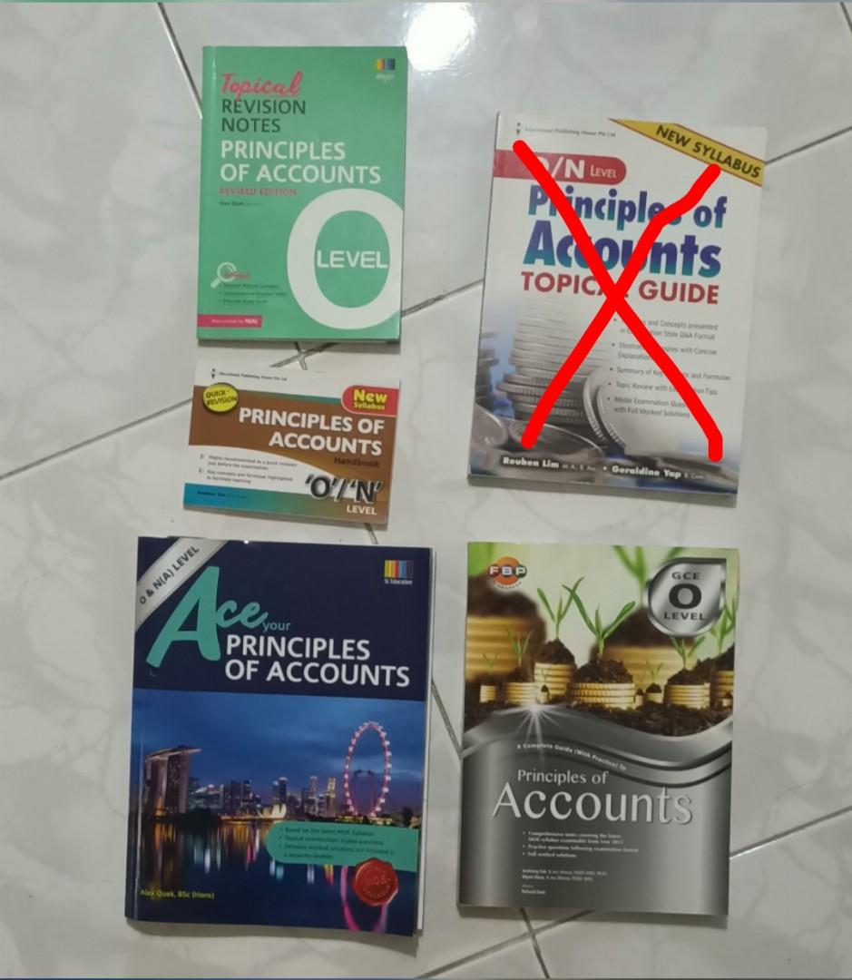 Principles of Accounts O Levels, Hobbies & Toys, Books & Magazines ...