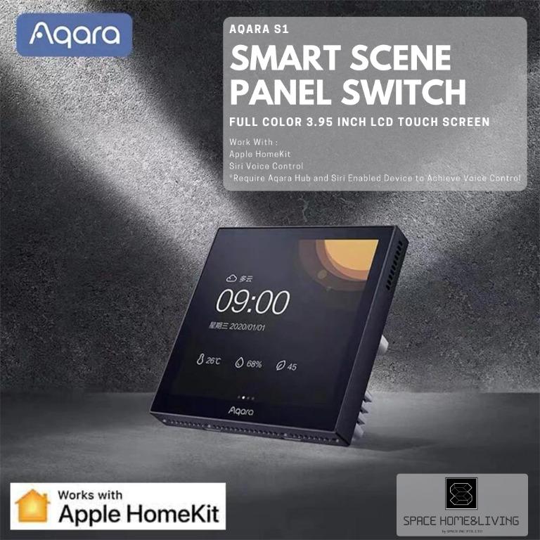 [Ready Stock] NEW Aqara S1 LCD Smart Switch Scene Panel Switch Zigbee ...
