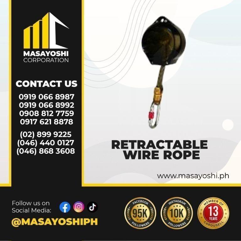 Retractable Wire Rope Fall Arrest | Safety | Fall Protection | Personal ...