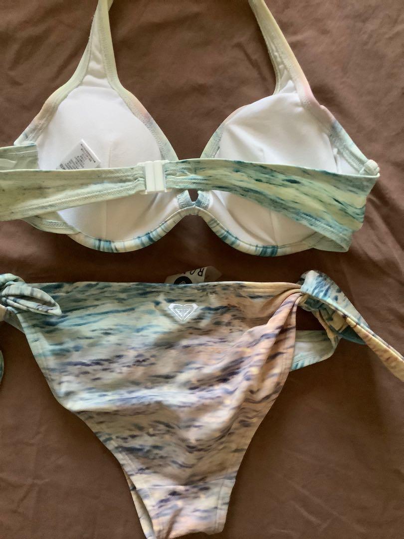 Roxy two piece swimsuit - beach hues design, Women's Fashion, Swimwear ...