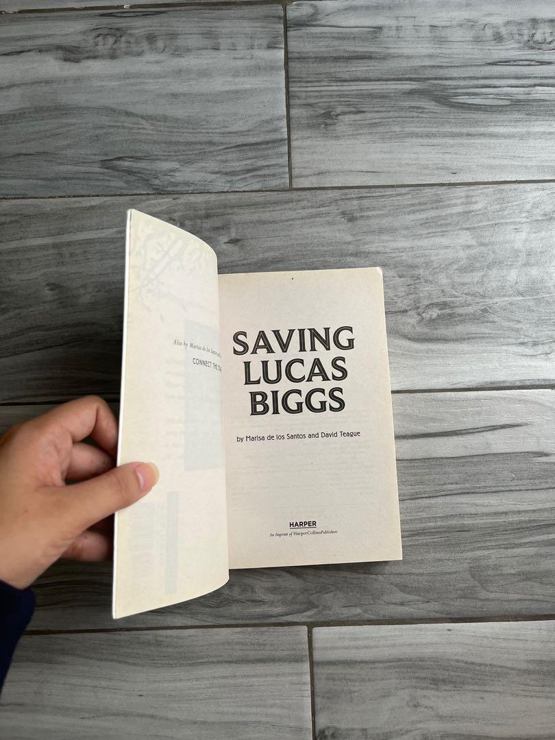 Saving Lucas Biggs, Marisa de los Santos & David Teague (Fantasy ...