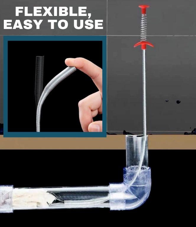 Sink Drain Blockage Clog Remover Unclog Toilet Pipe Cleaner Drainage ...