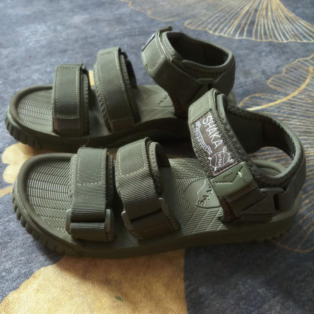 Shaka Neo Bungy Platform Green Sandals, Women's Fashion, Footwear ...