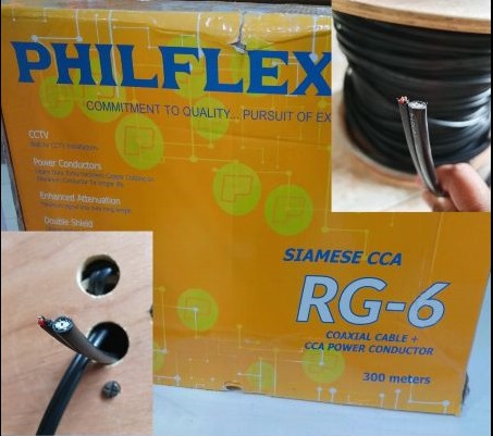 SIAMESE CABLE 305M (RG06 W/ POWER), Furniture & Home Living, Security ...