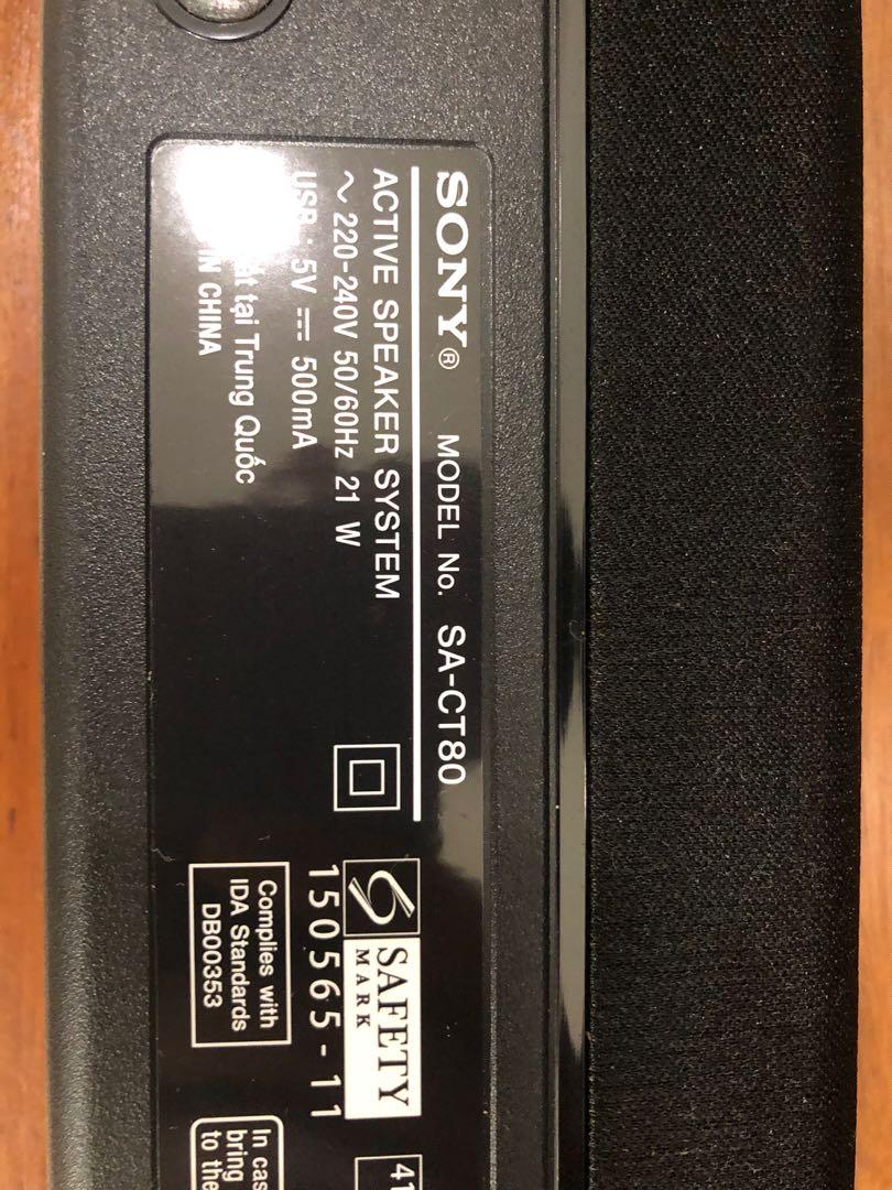 Sony Sa Ct80 – Sony Ss Ct80 Used – FZPY