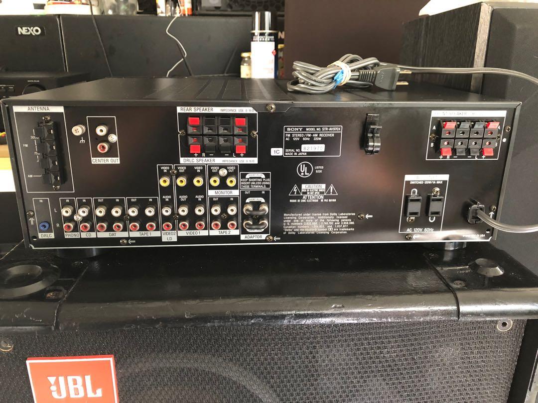 Sony STR-AV970X 140watts/ch. AM/FM Stereo Receiver 7-band EQ/Spectrum ...