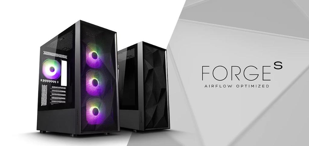 Tecware Forge S PC Casing with 4x ARGB Fans / Hub, Computers & Tech ...
