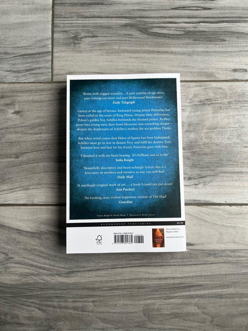 The Song of Achilles (TSOA), Madeline Miller (Romance Booktok/Tiktok ...