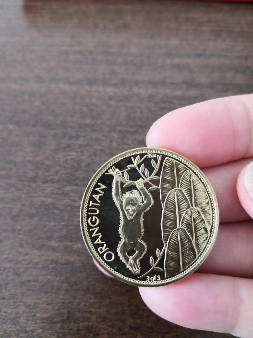 White Tiger Set of 3 Coins Singapore Mandai Zoo, Hobbies & Toys ...