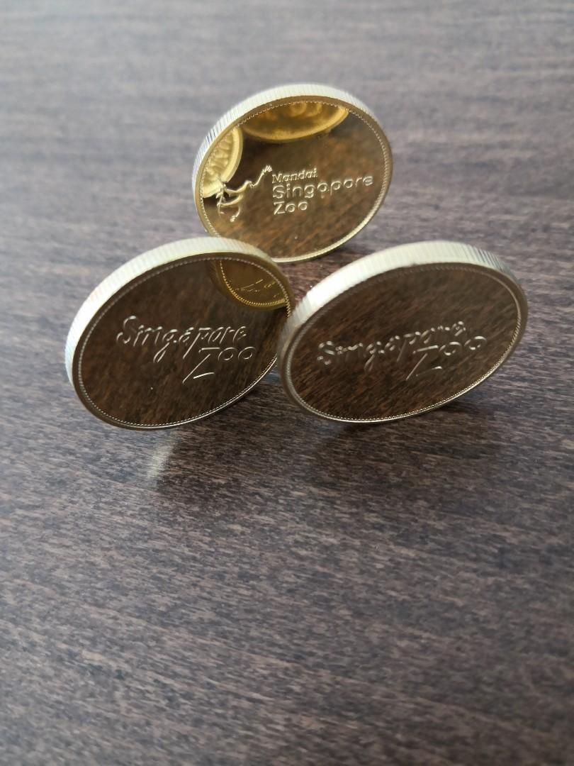White Tiger Set of 3 Coins Singapore Mandai Zoo, Hobbies & Toys ...