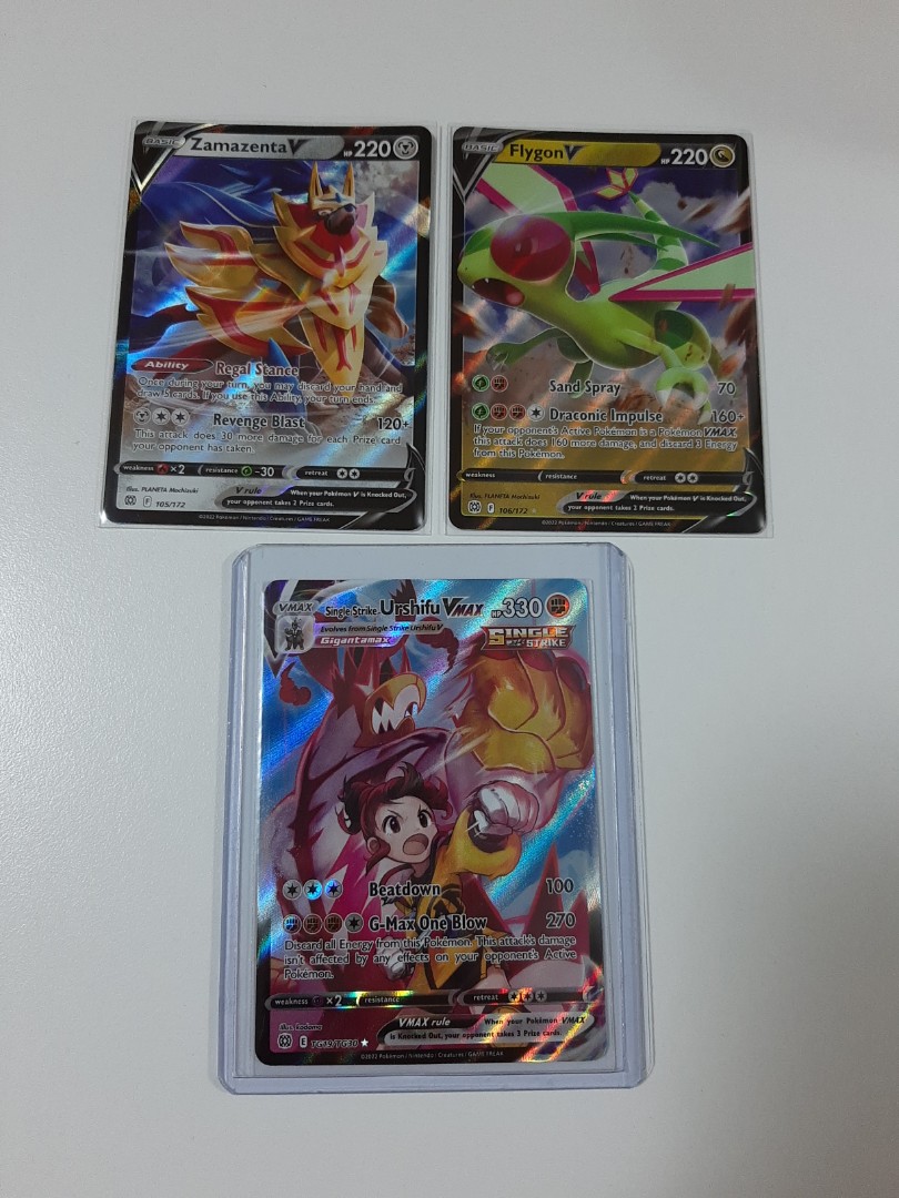 Urshifu VMAX w Free Zamazanta V & Flygon V Brilliant Stars Pokemon ...