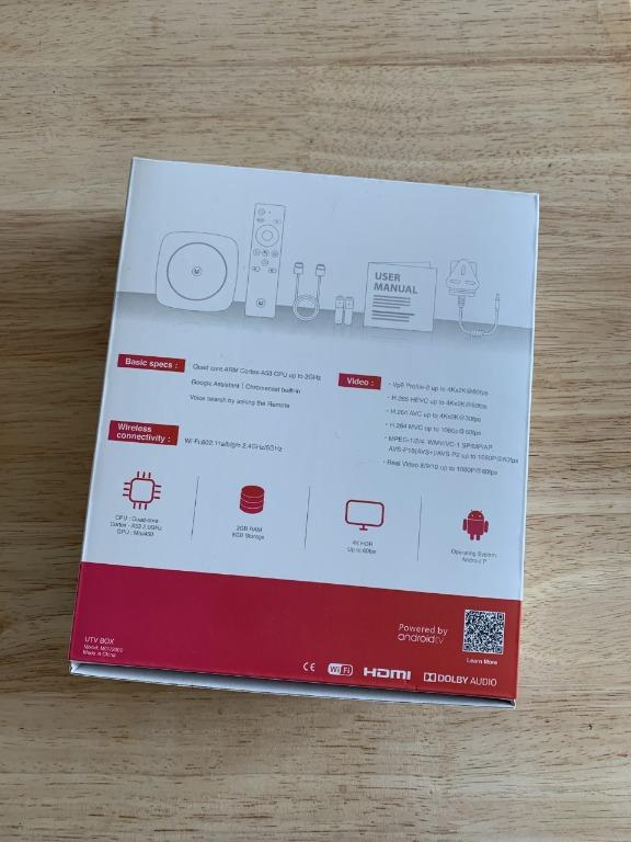 UTV BOX 4K Ultra HD Streaming Media Player 100% new, 家庭電器, 電視 & 其他娛樂 ...