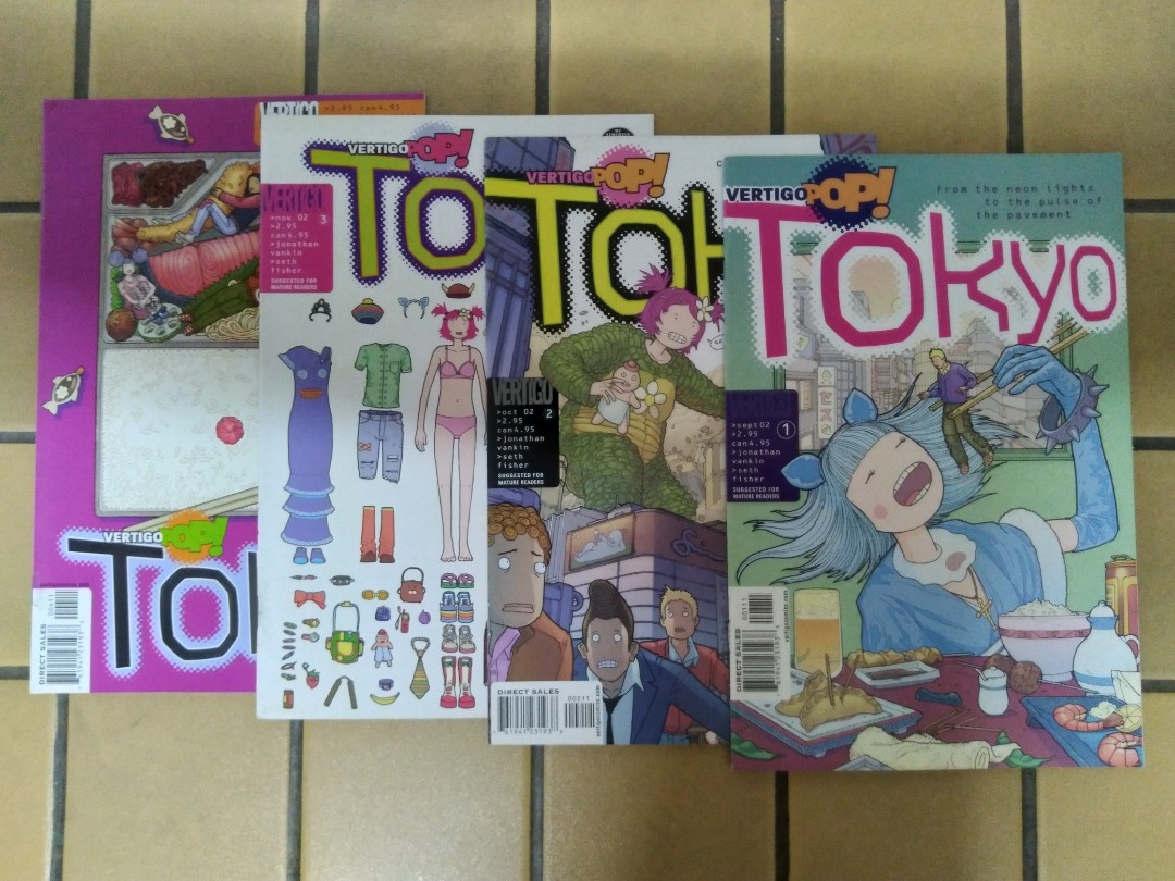 Vertigo Pop: Tokyo - 1,2,3,4 ( Set Fisher - Cover Art ) DC-Vertigo ...