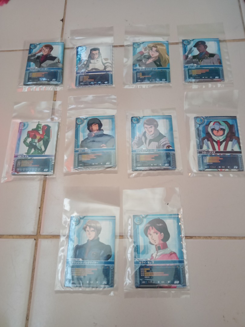 VIII. Gundam Pilot Cards 10pcs. Set, Hobbies & Toys, Memorabilia ...