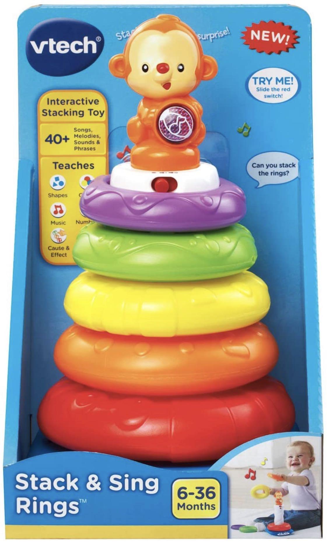 Vtech stack and sing rings, Babies & Kids, Infant Playtime on Carousell