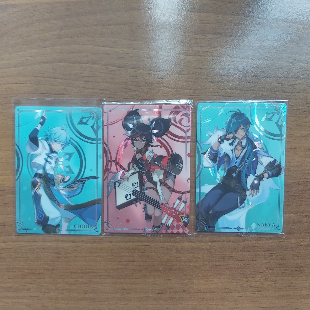 WTS Genshin impact Chongyun kaeya xinyan wafer card metal, Hobbies ...