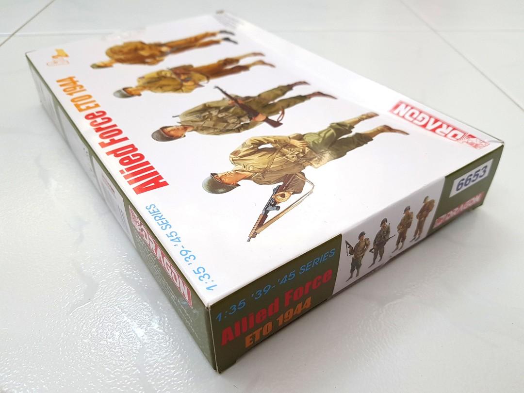 1/35 Dragon #6653, Allied Soldiers, ETO 1944 (Gen2Gear) c/w 4 Figures ...