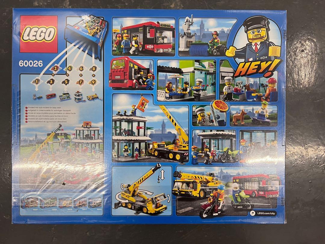 全新絕版靚盒 LEGO 60026 City系列 Town Square (已包膠靚8角靚盒), 興趣及遊戲, 玩具 & 遊戲類 ...